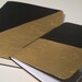 Black and Gold Journal Notebook, Set of Two Gold Metallic Journals ...