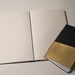 Black and Gold Journal Notebook, Set of Two Gold Metallic Journals ...