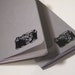 Camera Pocket Notebooks: Set of Two Grey and Black Embossed Small ...