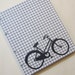 Bicycle Handmade Notebook Journal: Grey and White Houndstooth Bike ...