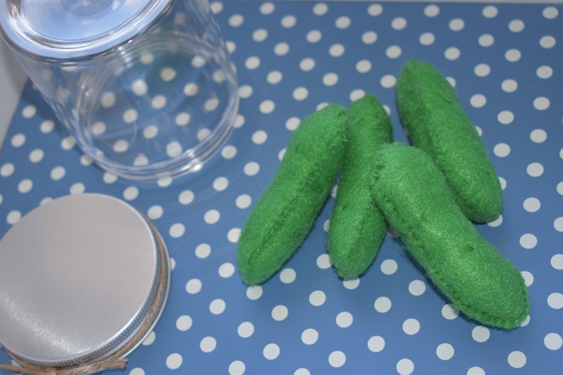 Pretend Play Felt Pickles in a Jar - Etsy