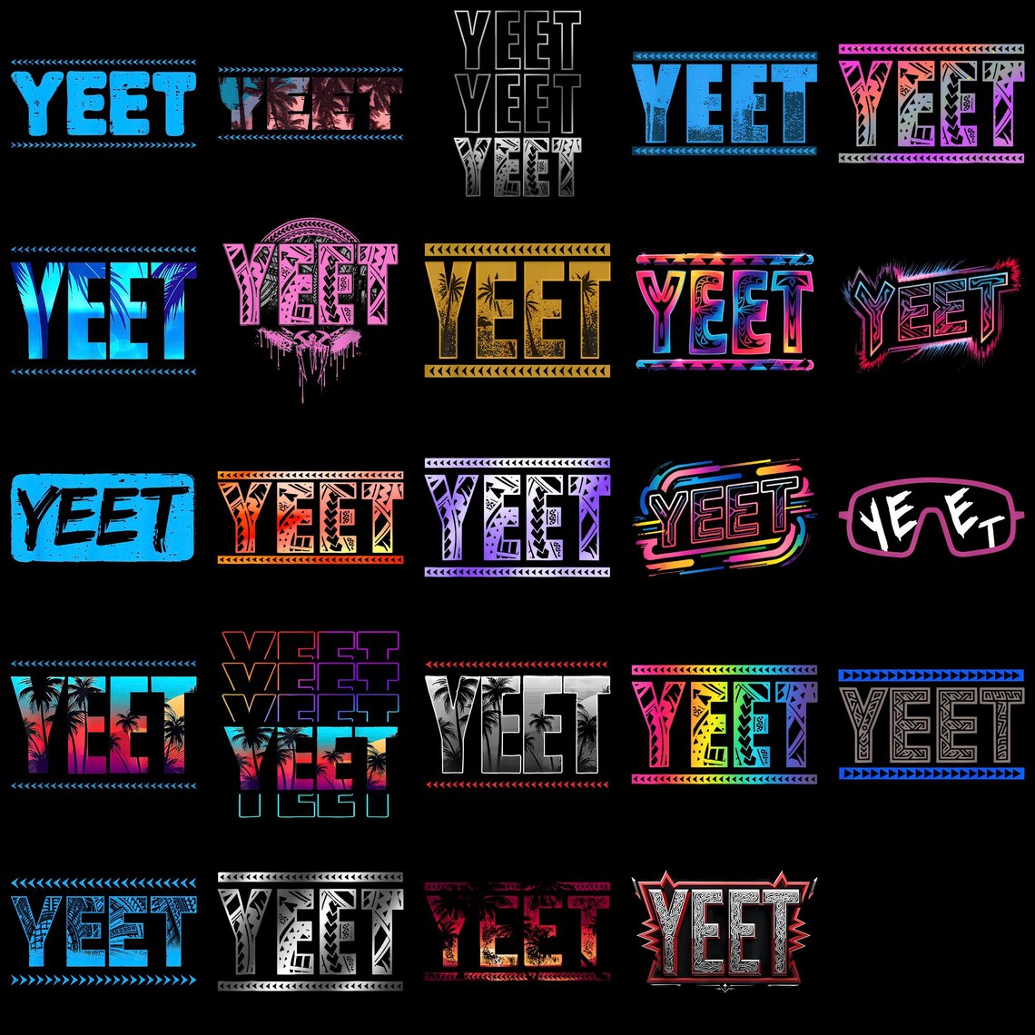 Retro Yeet PNG – Funny Saying Meme Quote Sublimation, Vintage Humor ...