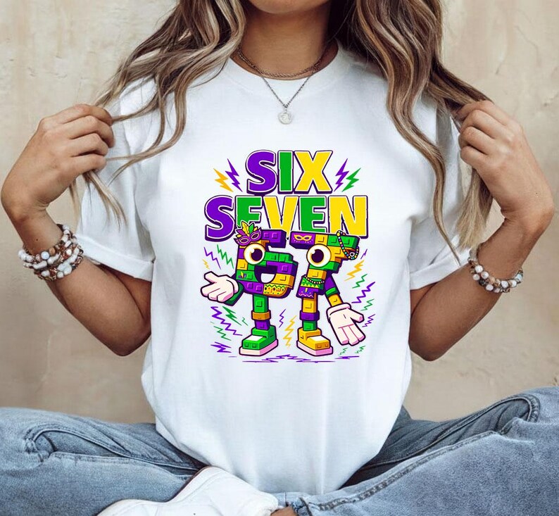 Brainrot Six Seven Gaming Meme Mardi Gras PNG Digital Download - Etsy