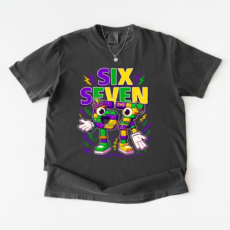 Brainrot Six Seven Gaming Meme Mardi Gras PNG Digital Download - Etsy