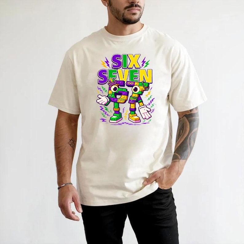 Brainrot Six Seven Gaming Meme Mardi Gras PNG Digital Download - Etsy