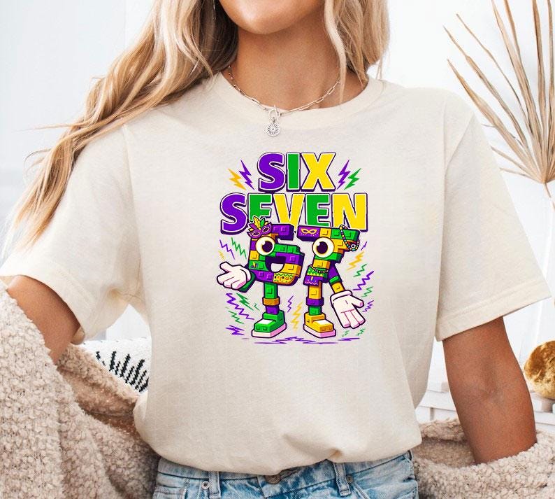 Brainrot Six Seven Gaming Meme Mardi Gras PNG Digital Download - Etsy