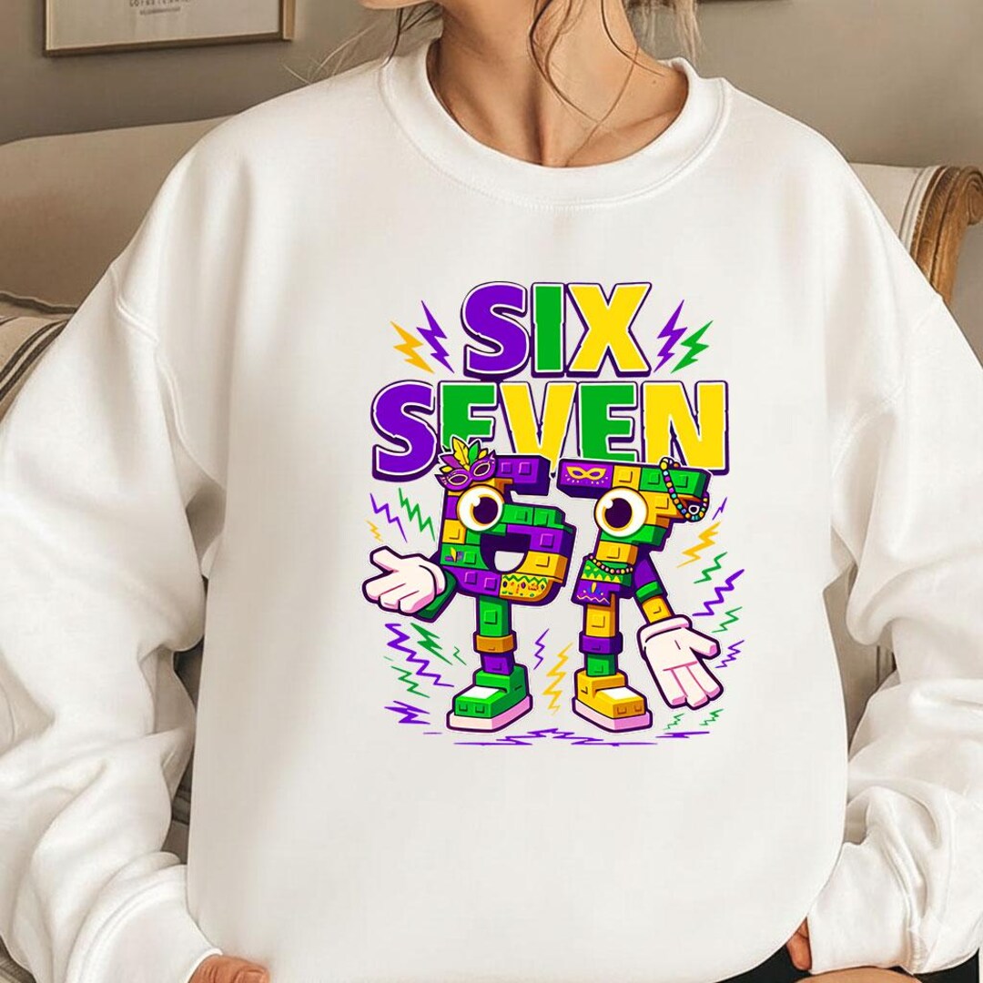 Brainrot Six Seven Gaming Meme Mardi Gras PNG Digital Download - Etsy