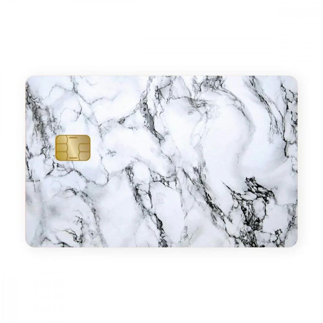 2 Pack White Marble Texture Credit Debit Card Sticker Vinyl Decal Skin ...