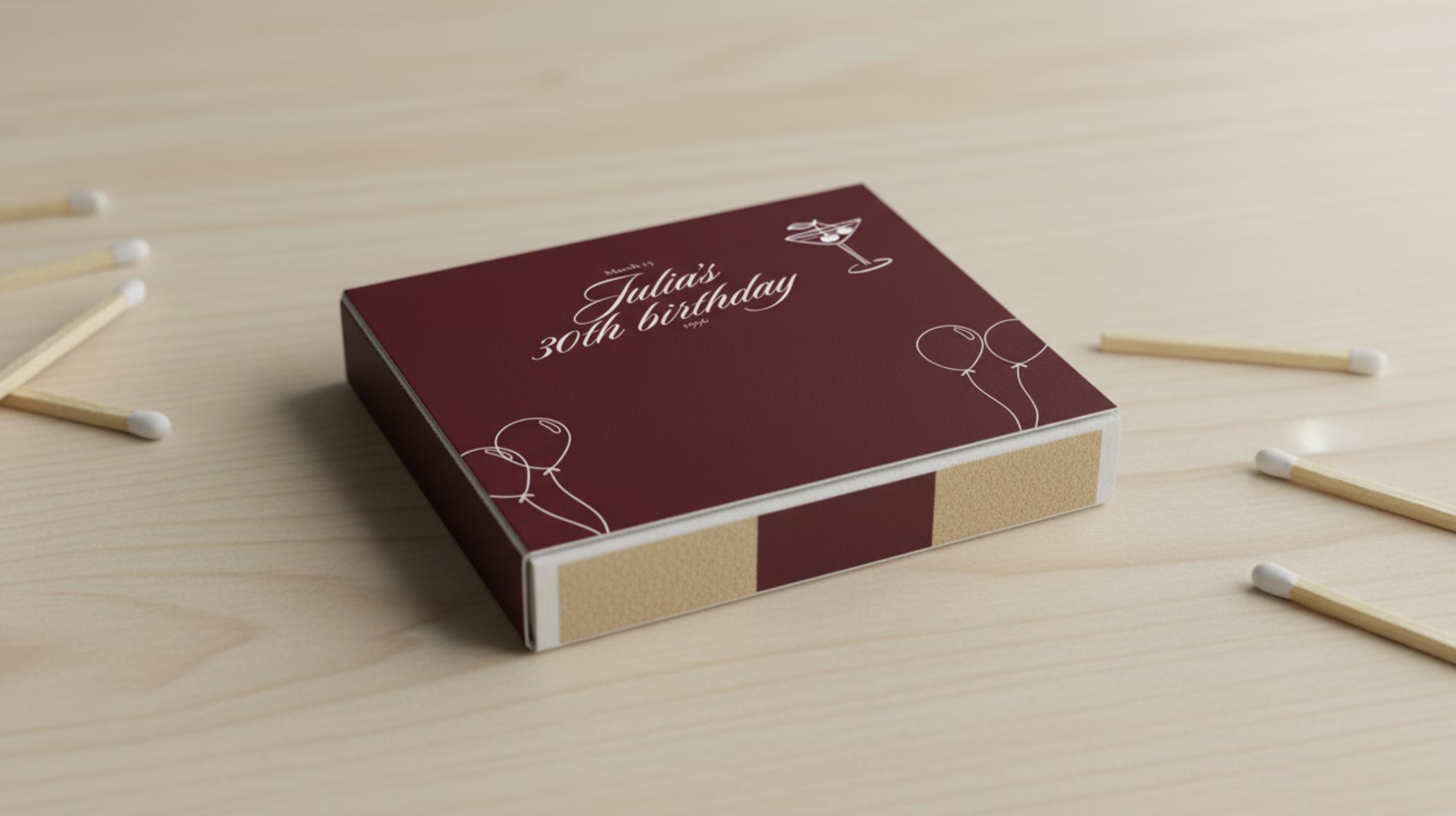 Custom Birthday Label | Printable Party Favor, Canva Template (digital ...