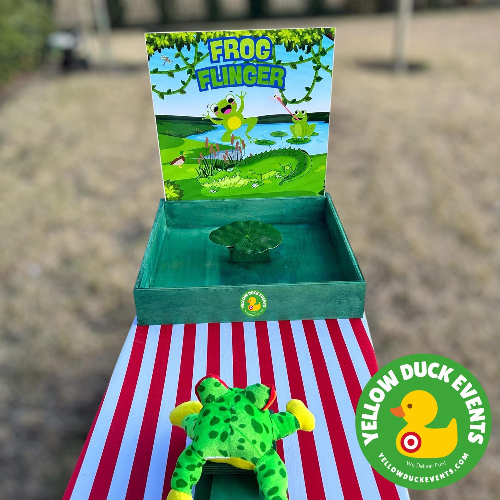 Frog Flinger Carnival, Plush Frog Launch, Backyard Lawn Game - Etsy