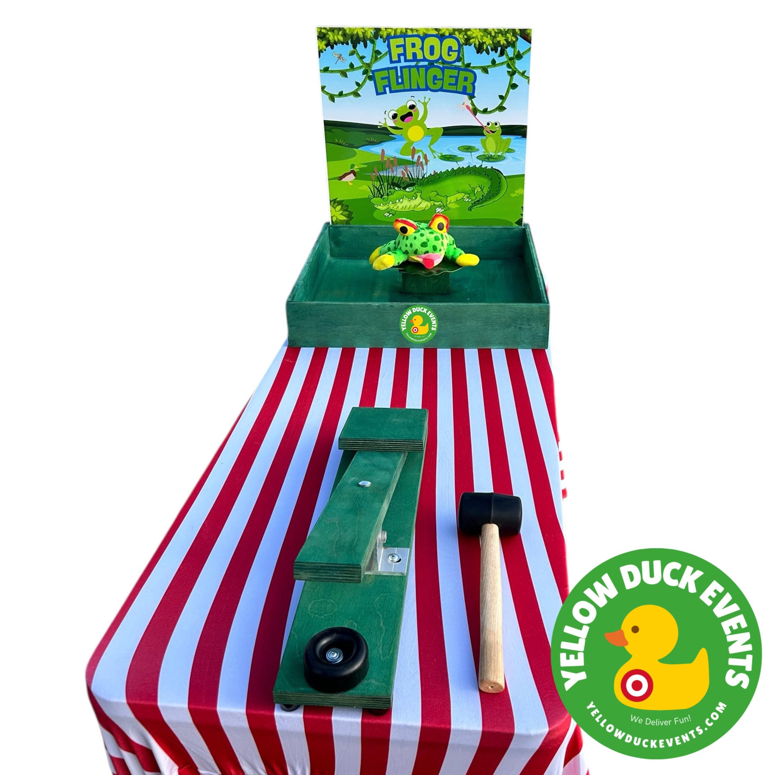 Frog Flinger Carnival, Plush Frog Launch, Backyard Lawn Game - Etsy