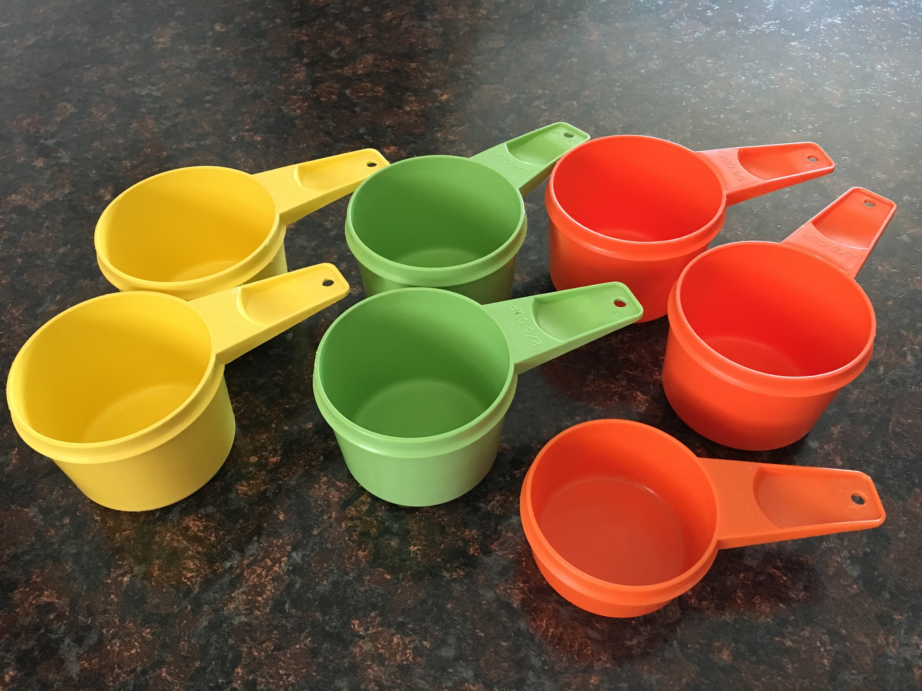 Space Saving Stacking Complete Sheer White 6 piece Set Vintage ...