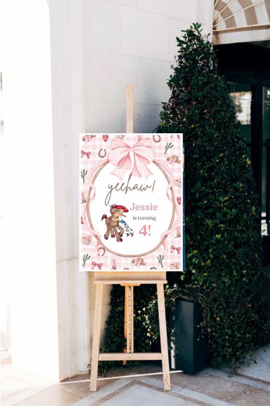 Instant Download - Yeehaw! Jessie - Customisable Welcome Sign - Etsy