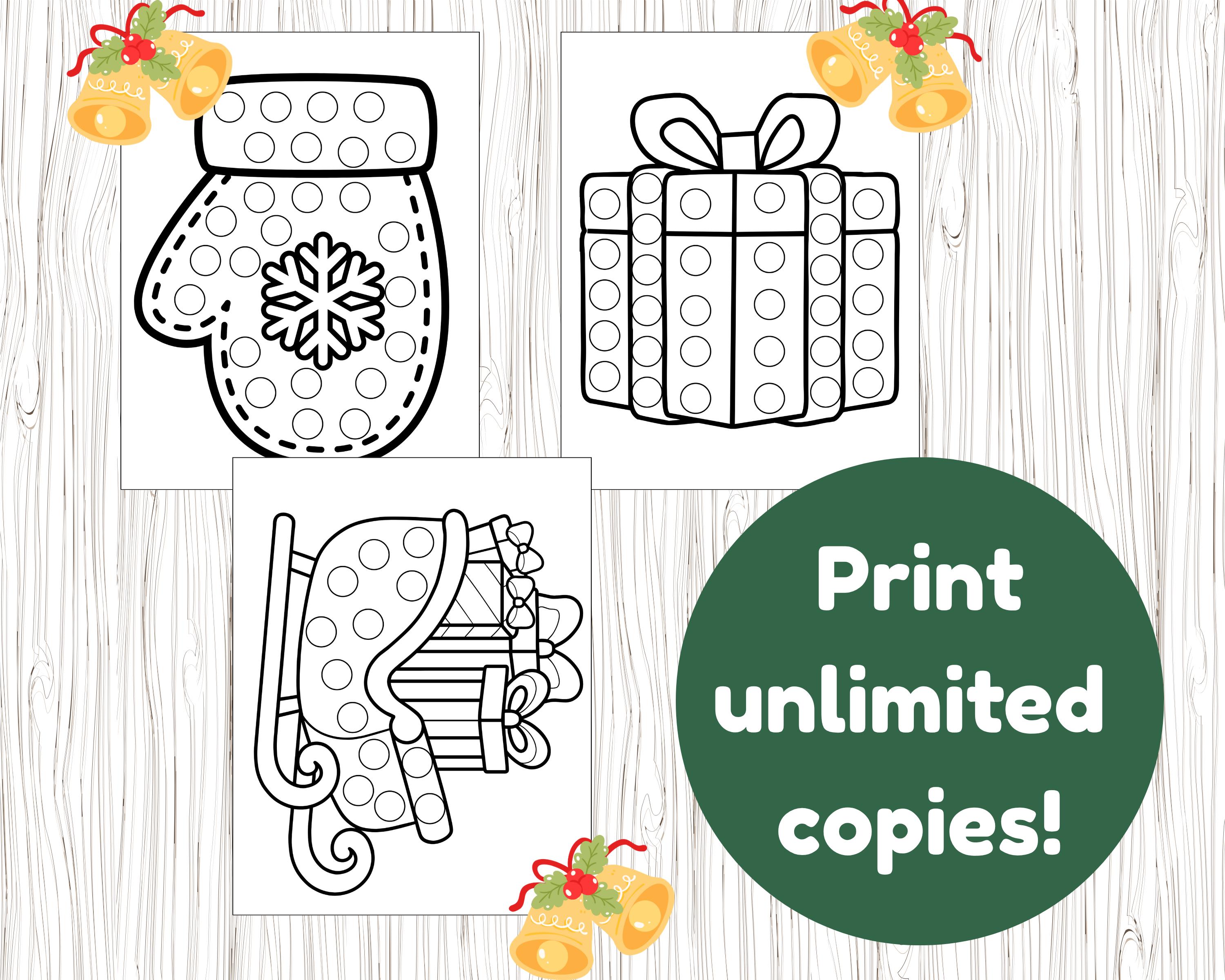 Christmas Dot Marker Activity | Fine Motor Skills Printable (digital ...