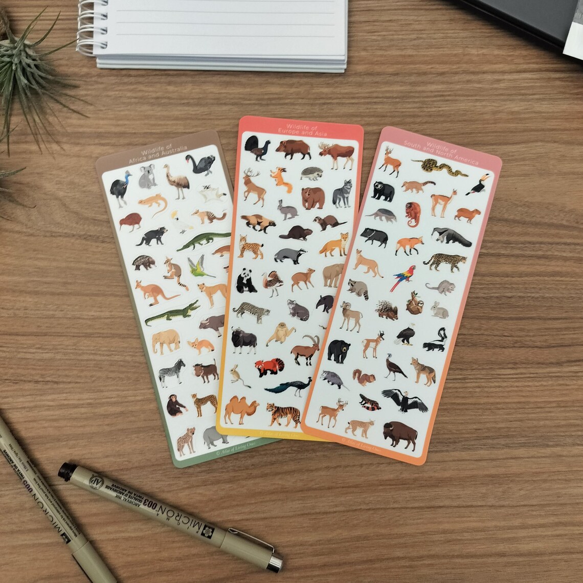 Tiny Animal Stickers | Mini Vinyl Decals | - Etsy