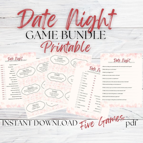 Couples Date Night Game Printable - Etsy
