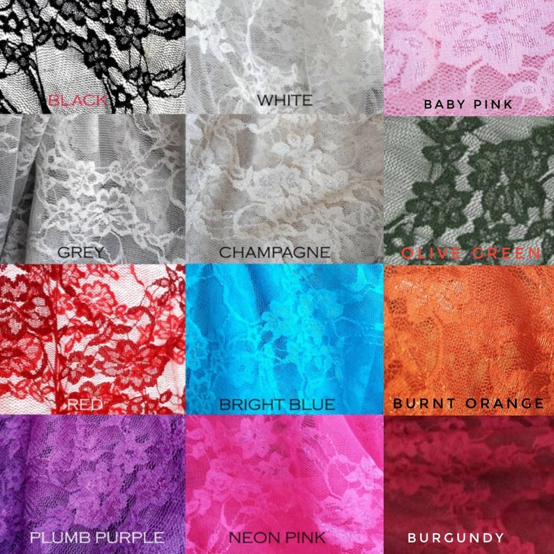 Sheer Lace Dress in Twelve Colors Floral Lace See Through - Etsy