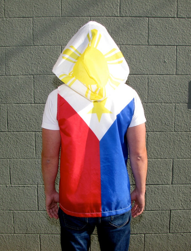 Philippines Flag Hoodie Filipino windreaker mens clothing | Etsy