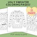 Ugly Sweater Coloring Pages for Kids – 22 Fun Holiday Designs PDF - Etsy