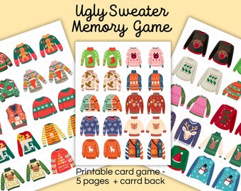 Ugly Christmas Sweater Memory Game - Ugly Sweater Memory Game ...