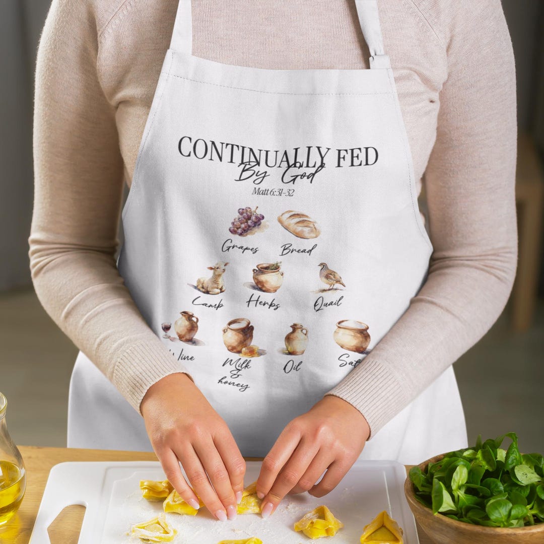 Biblical Food Apron Christian Cooking Scripture Apron Faith Inspired ...