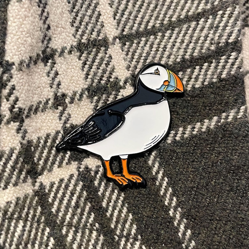 Atlantic Puffin Enamel Pin - Etsy