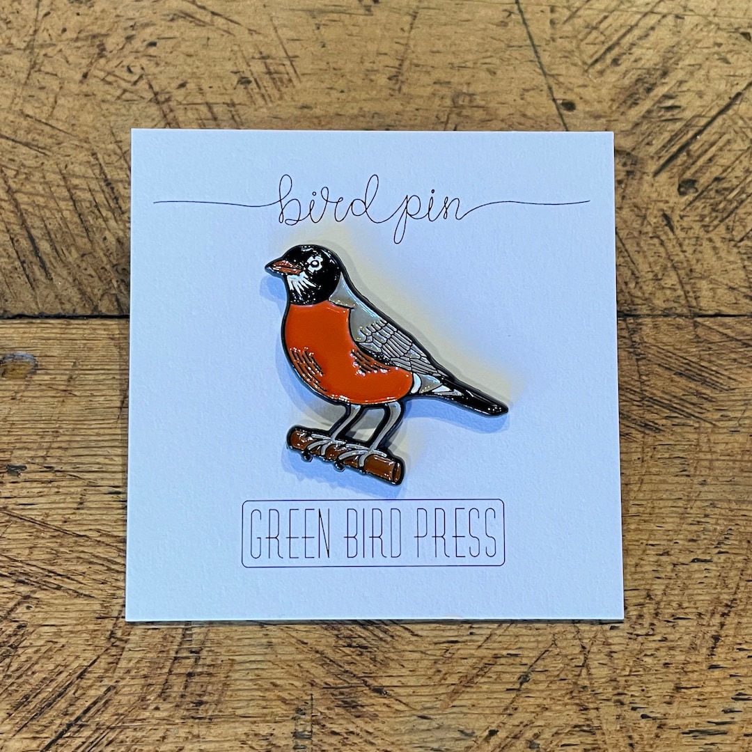 American Robin Enamel Pin - Etsy