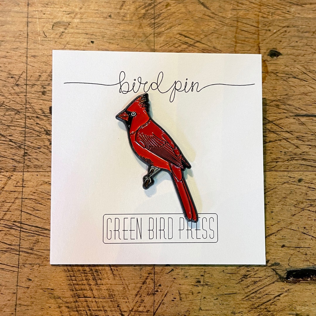 Northern Cardinal Enamel Pin - Etsy