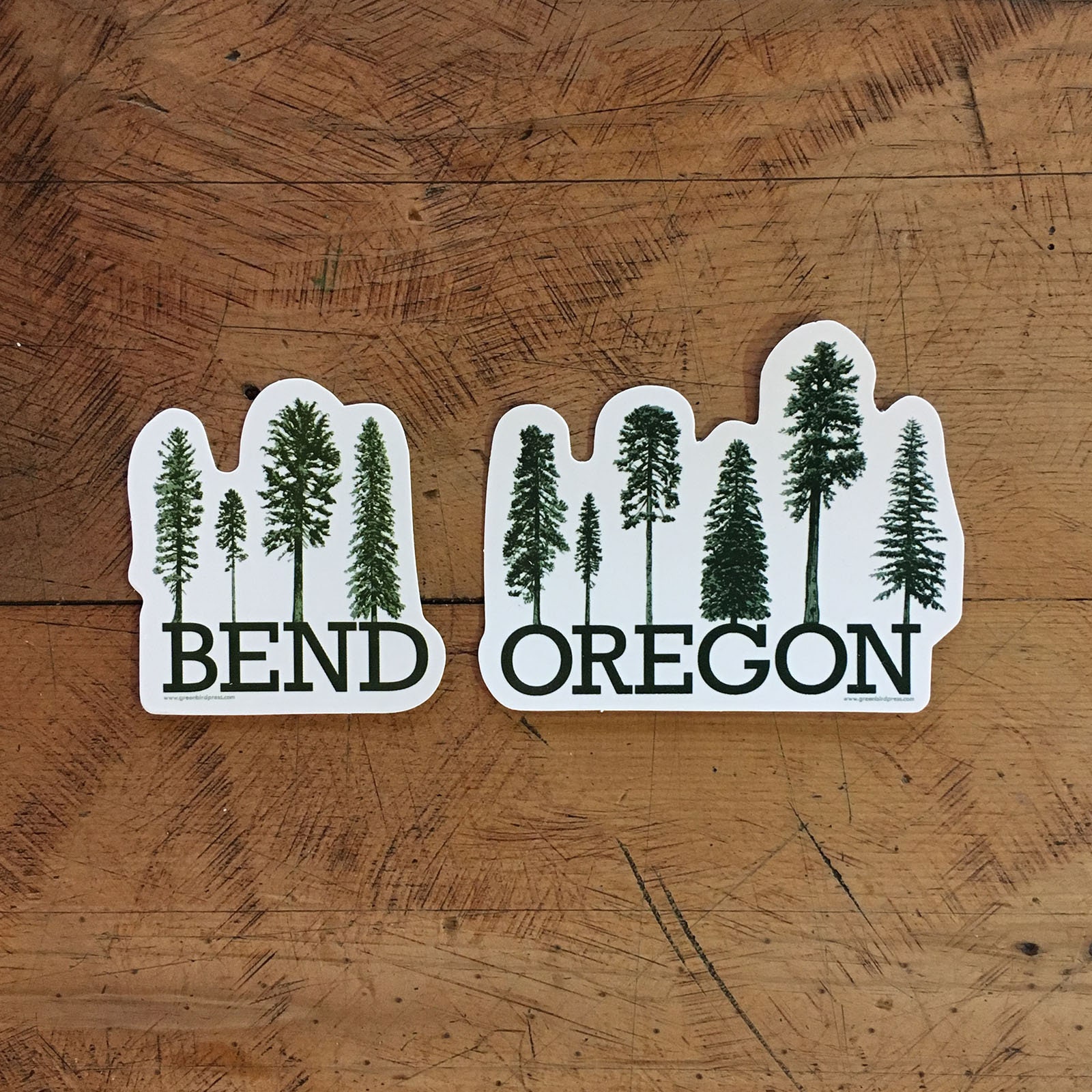 Bend & Oregon Conifer Trees Stickers - Etsy