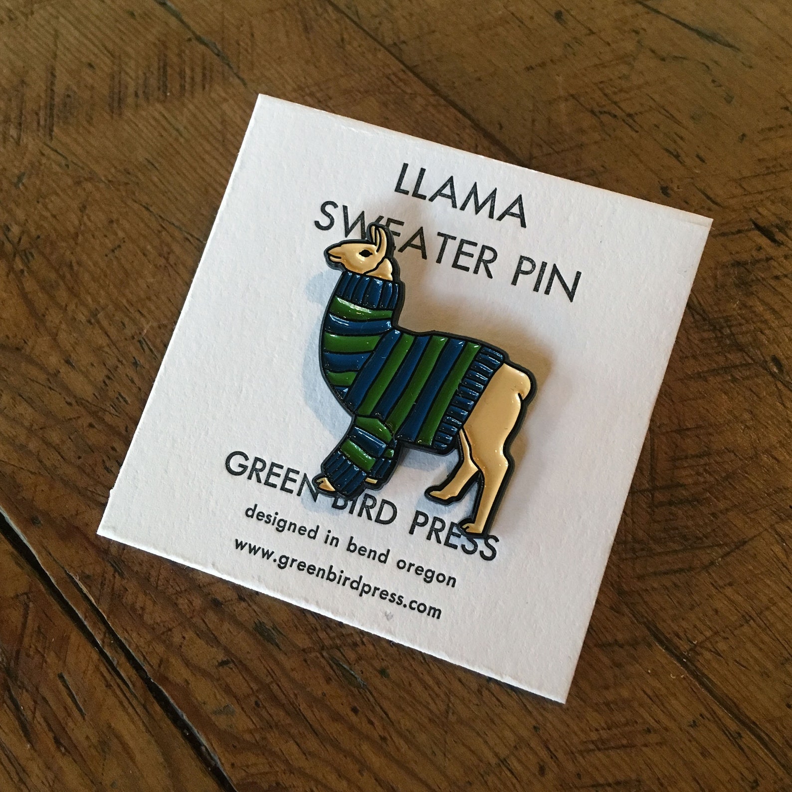 Llama Sweater Enamel Pin - Etsy