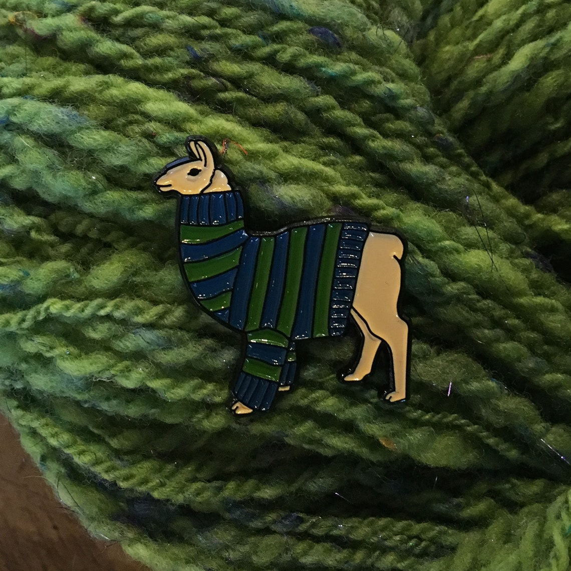 Llama Sweater Enamel Pin | Etsy
