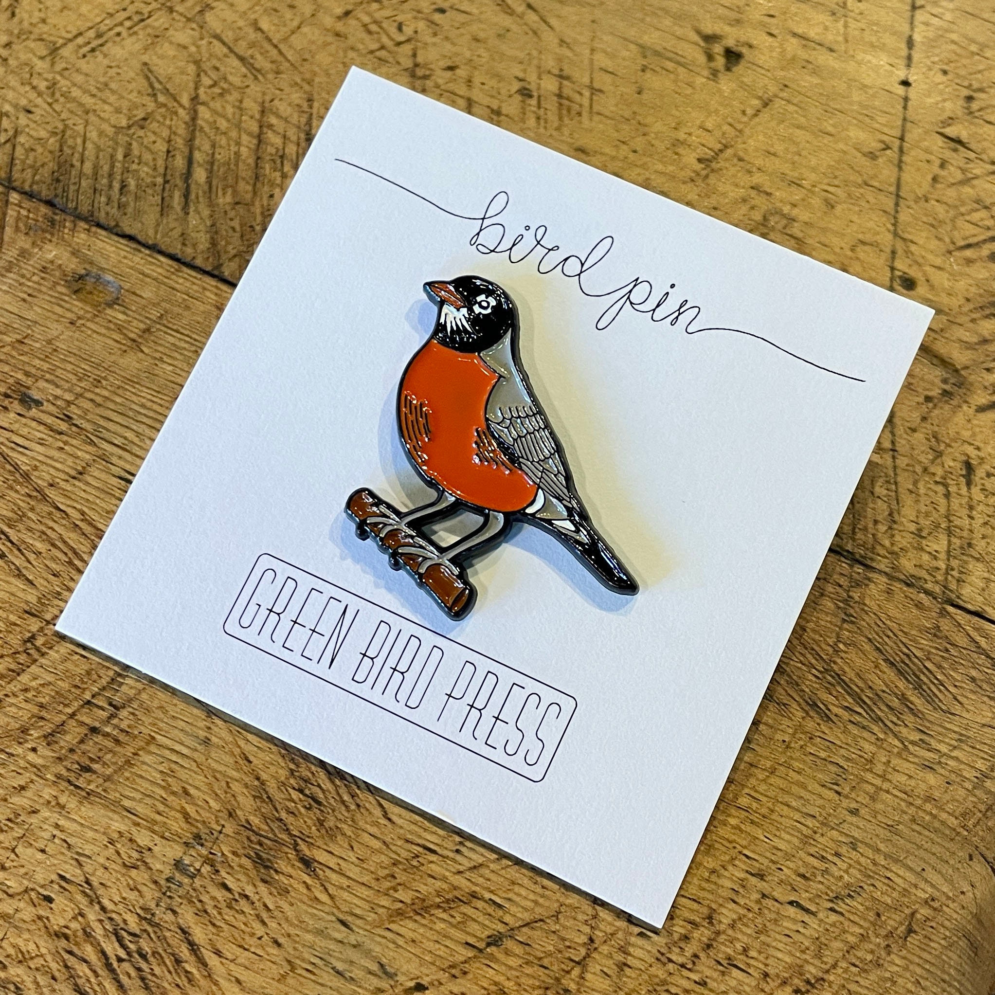 American Robin Enamel Pin - Etsy