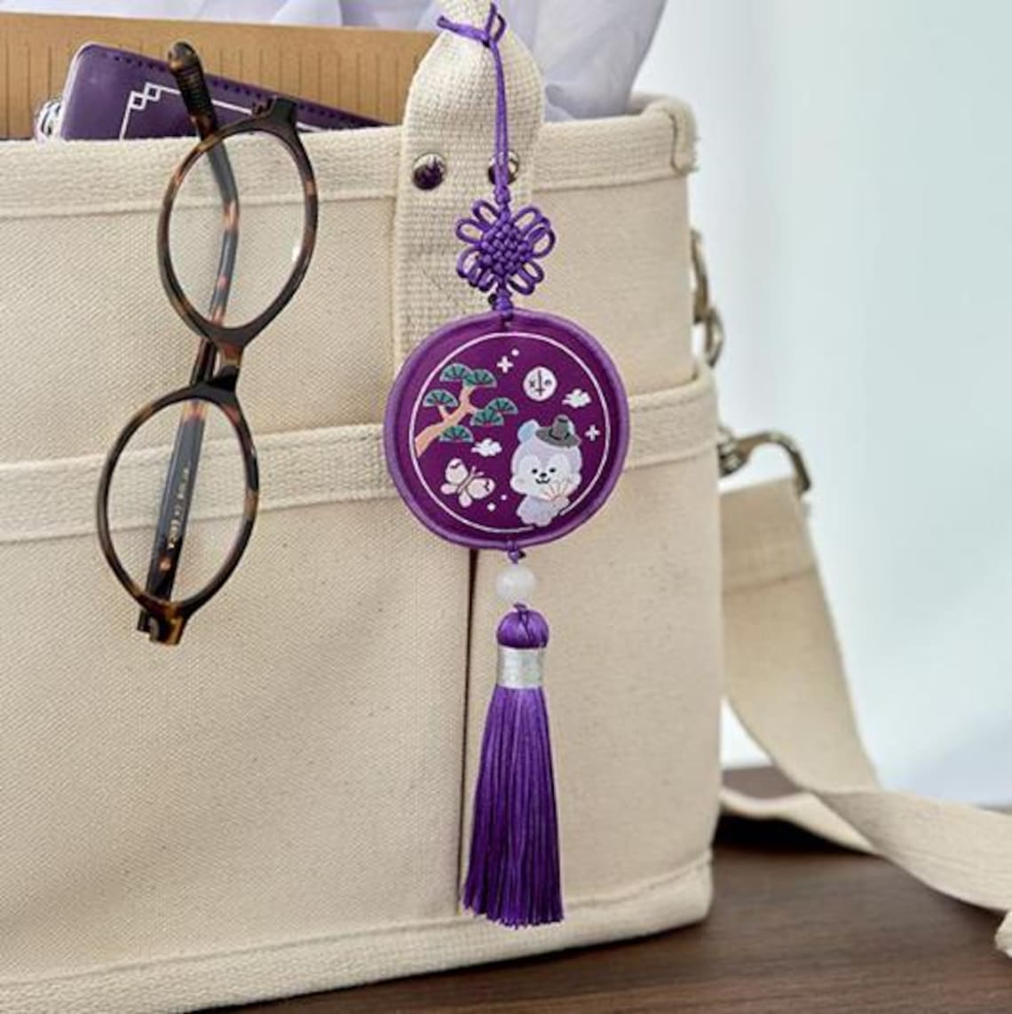 BTS BT21 Korea Traditional Keychain, Traditional Norigae, Army Gift - Etsy