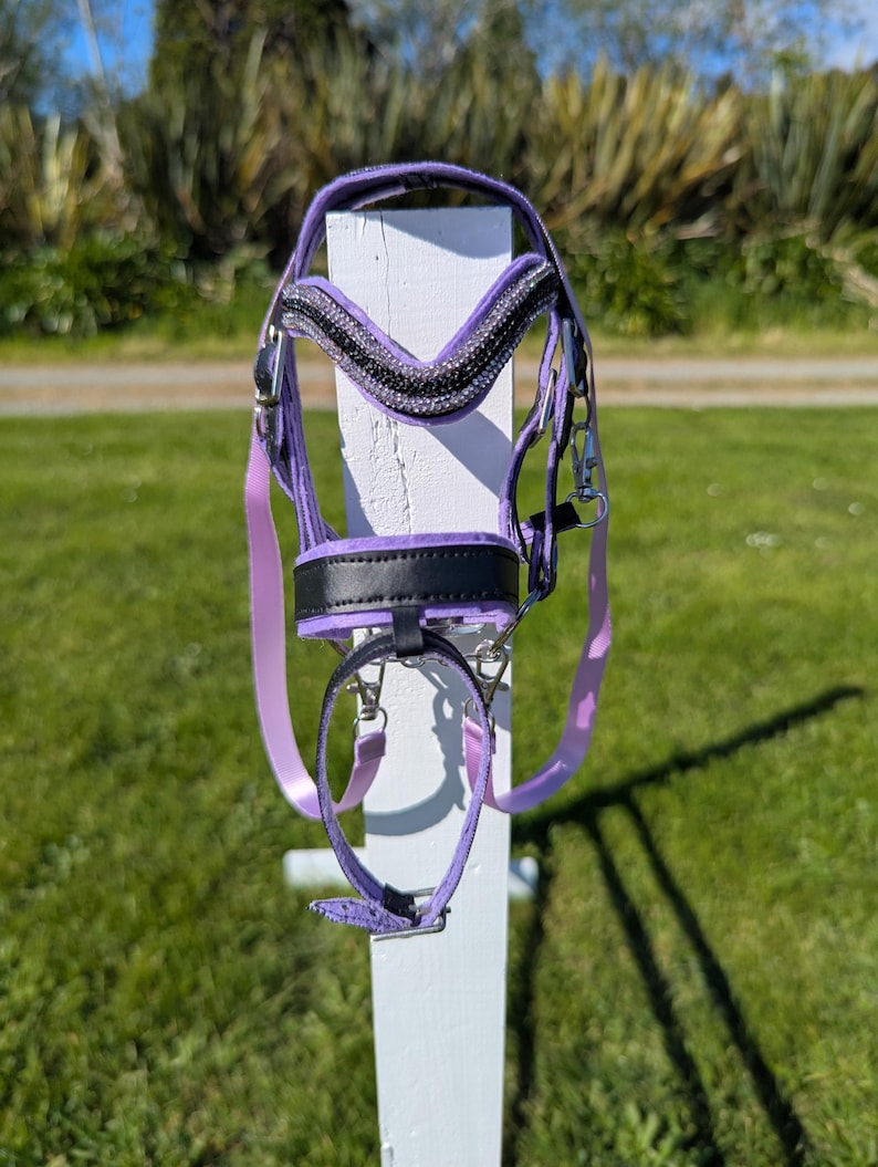 A4 Hobby Horse Bridle Lilac Adjustable - Etsy
