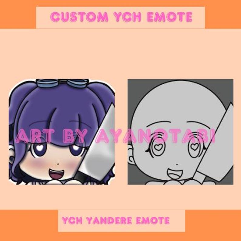 Yandere Custom Emote - Etsy