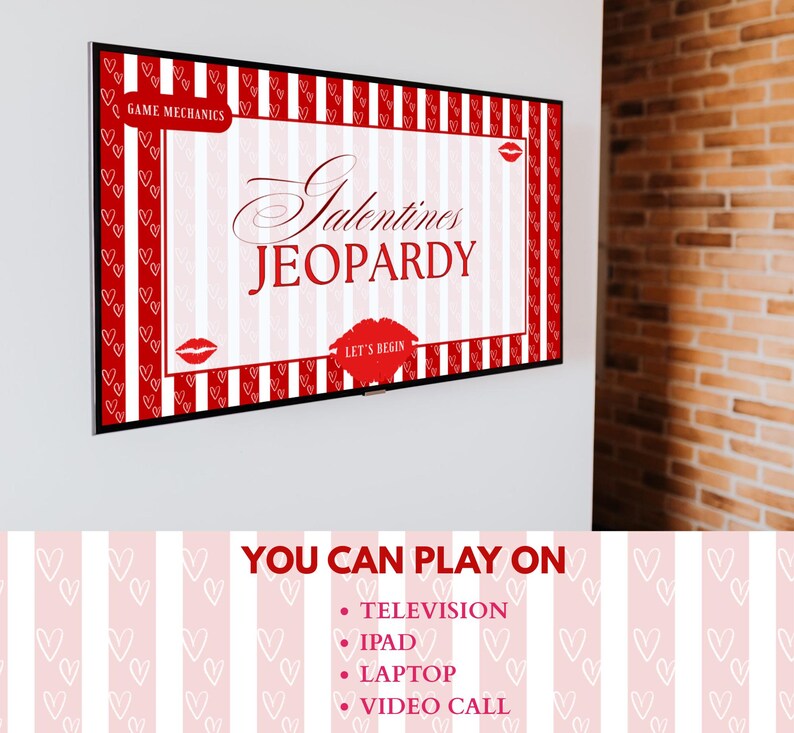 Galentines Day Jeopardy Game, Editable Valentines Happy Hour Drinking ...