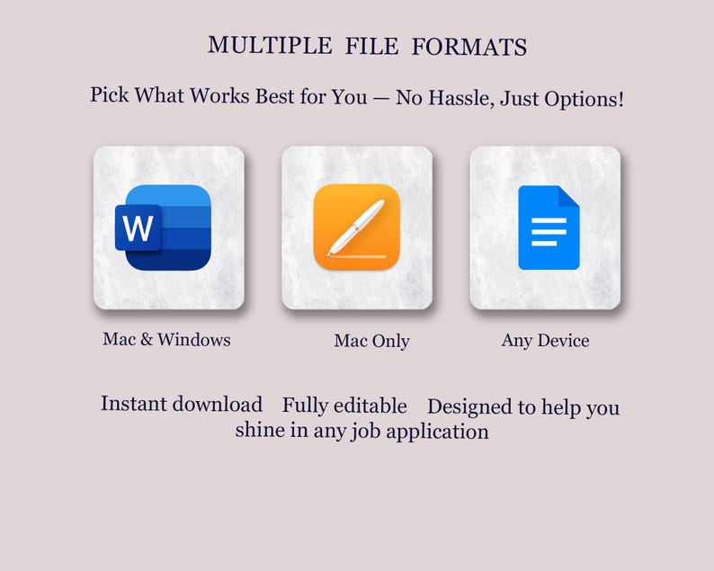 Modern Resume Template | ATS Friendly, Minimalist Design (word, Pages ...