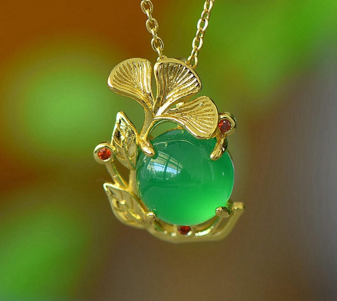 Brass Inlaid Green Jade Handmade Pendants - Etsy