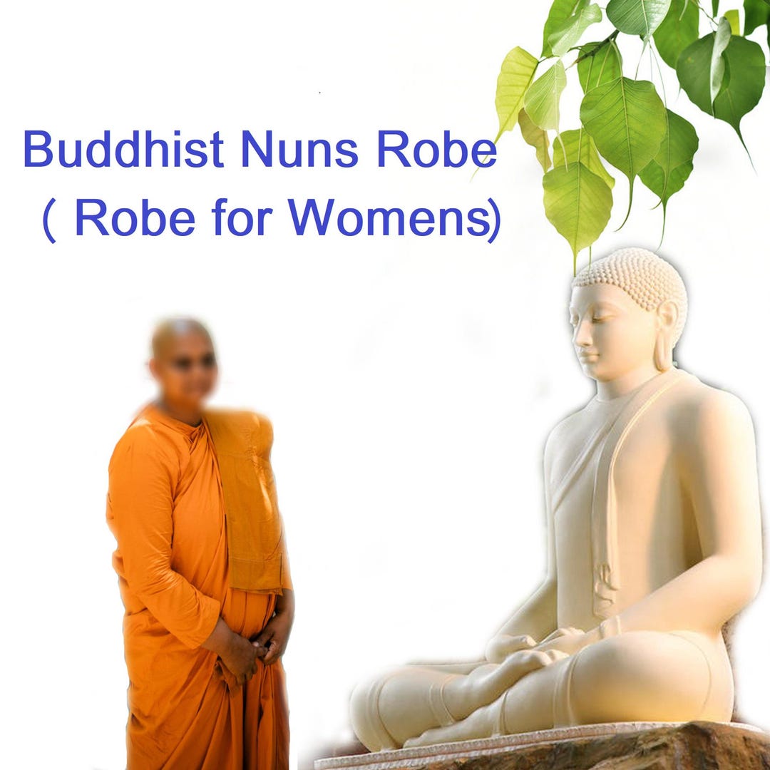 Buddhist Nuns Robe Full Set - Robe-inner Robe-jacket Piece | Robes for ...
