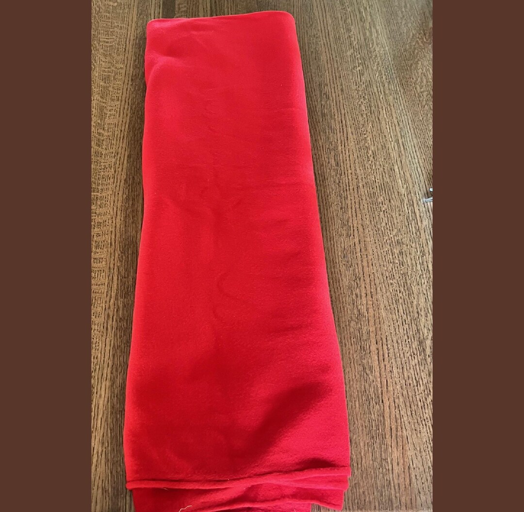 Solid Red Fleece Fabric, Soft Fleece Fabric, Anti-pill Fleece, 60in ...