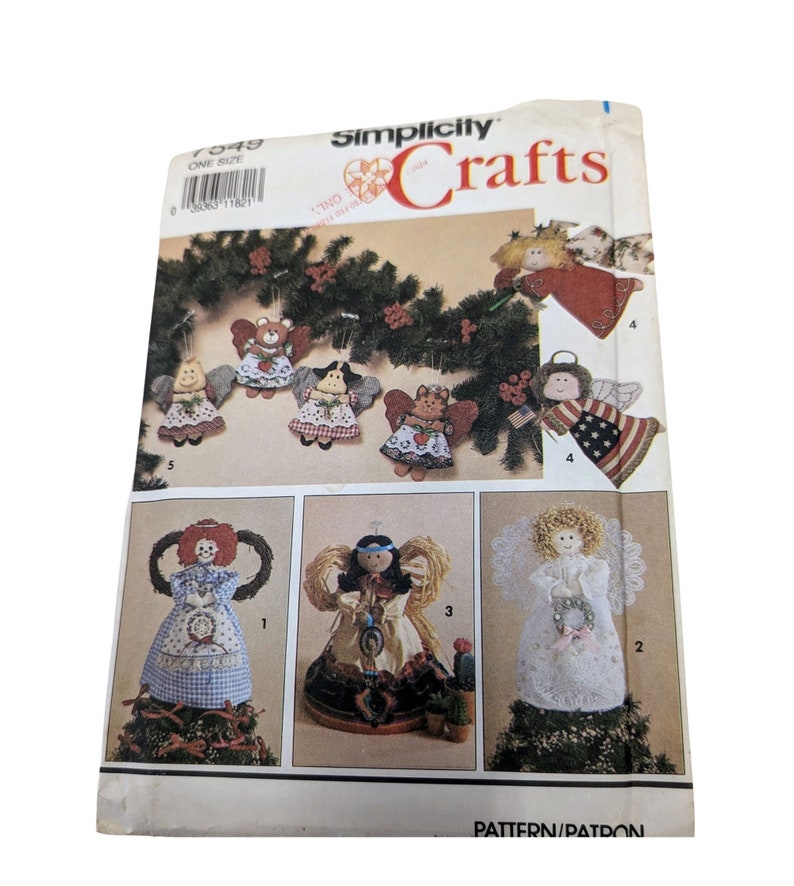 Simplicity Vintage Craft Patterns, Choose From 3 Patterns, Christmas ...