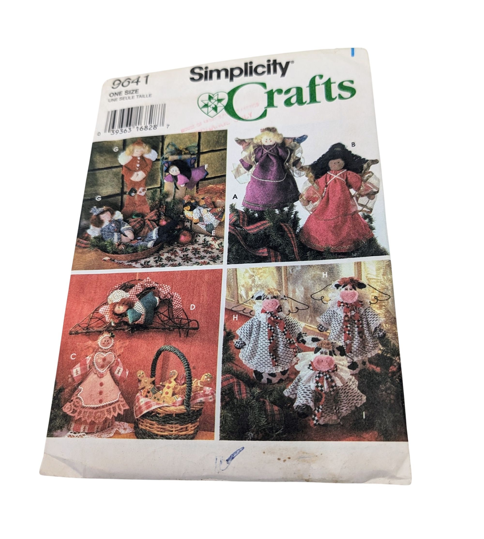 Simplicity Vintage Craft Patterns, Choose From 3 Patterns, Christmas ...