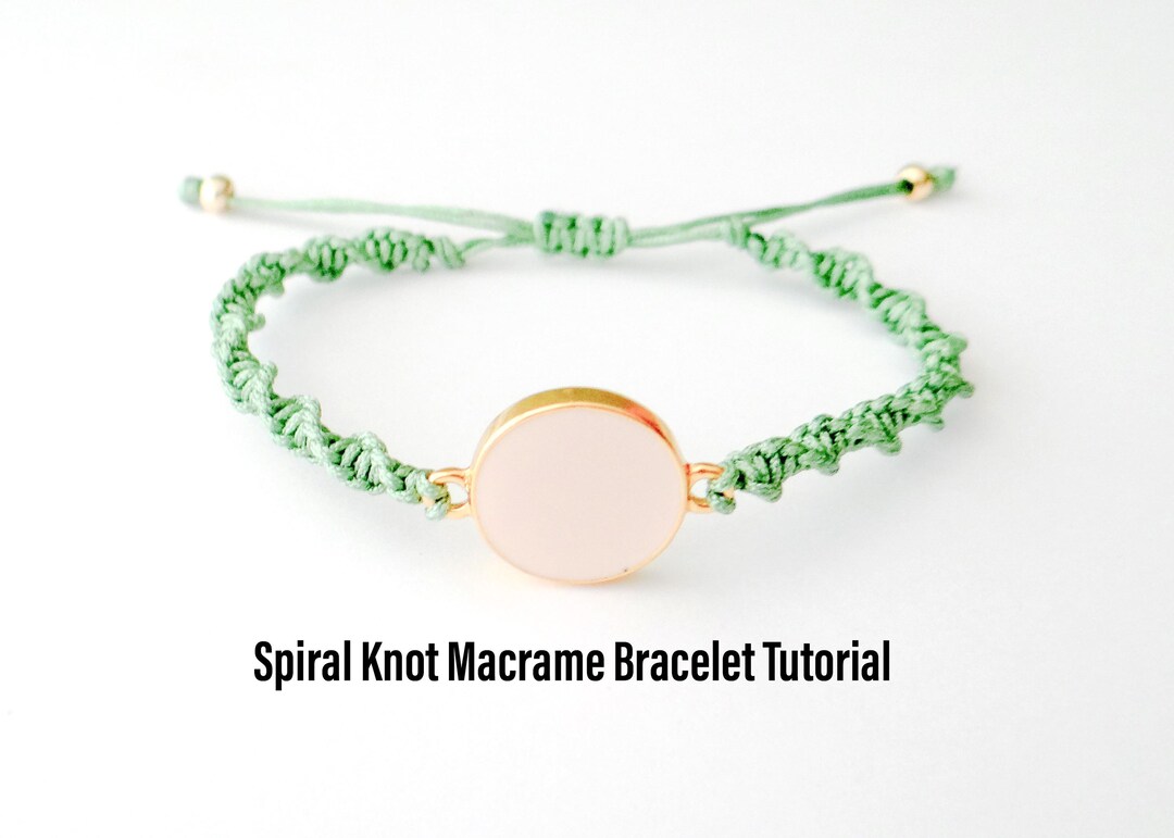 Spiral Knot Macrame Bracelet Tutorial - Etsy