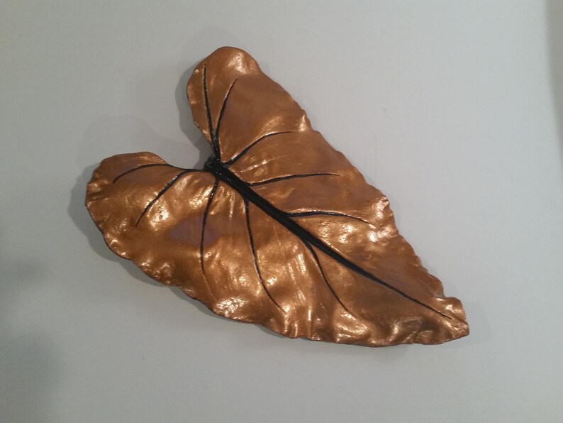 Concrete Elephant Ear Leaf Casting | Etsy