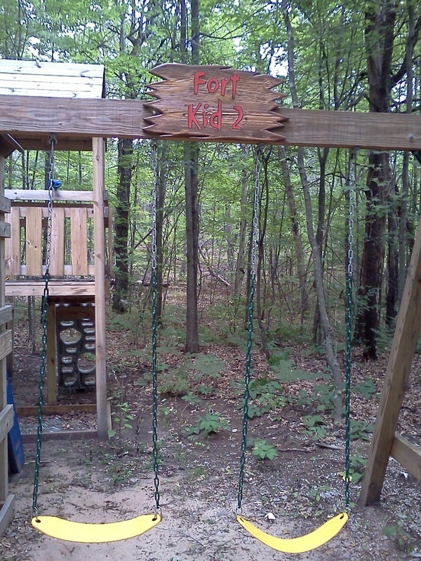 Wooden Sign - Fort Kid 2 - Etsy