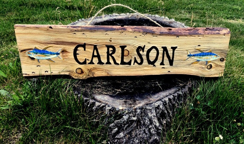 Wooden Sign - Carlson - Etsy