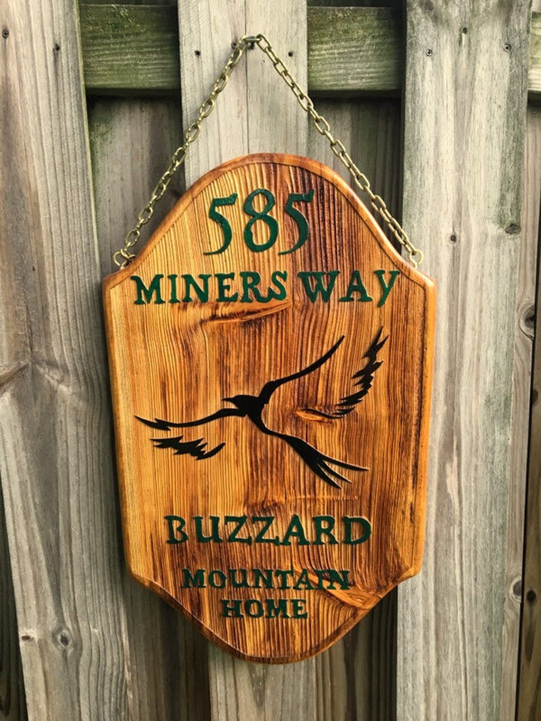 Wooden Sign BUZZARD Mountain Home - Etsy