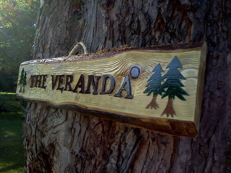 The Veranda... Personalized Wooden Sign - Etsy