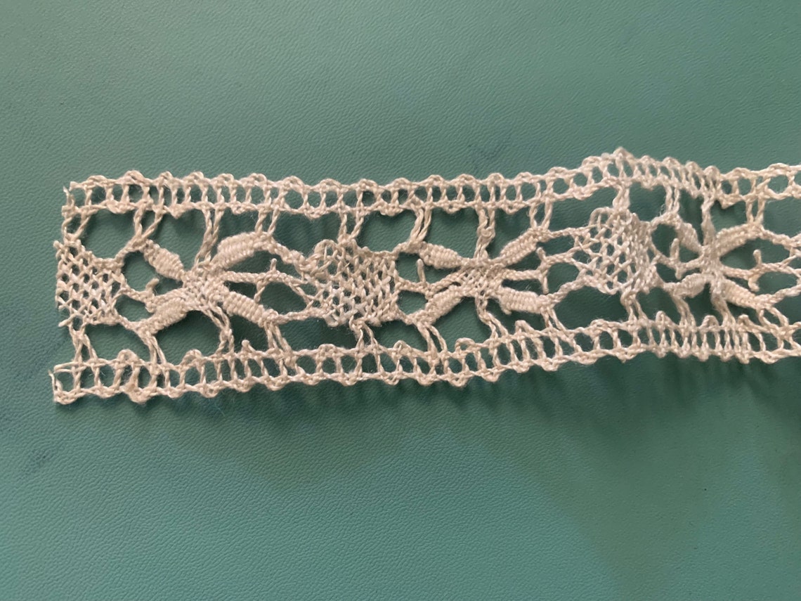 Antique Ecru Linen Lace Trim Vintage Country Lace Vintage - Etsy
