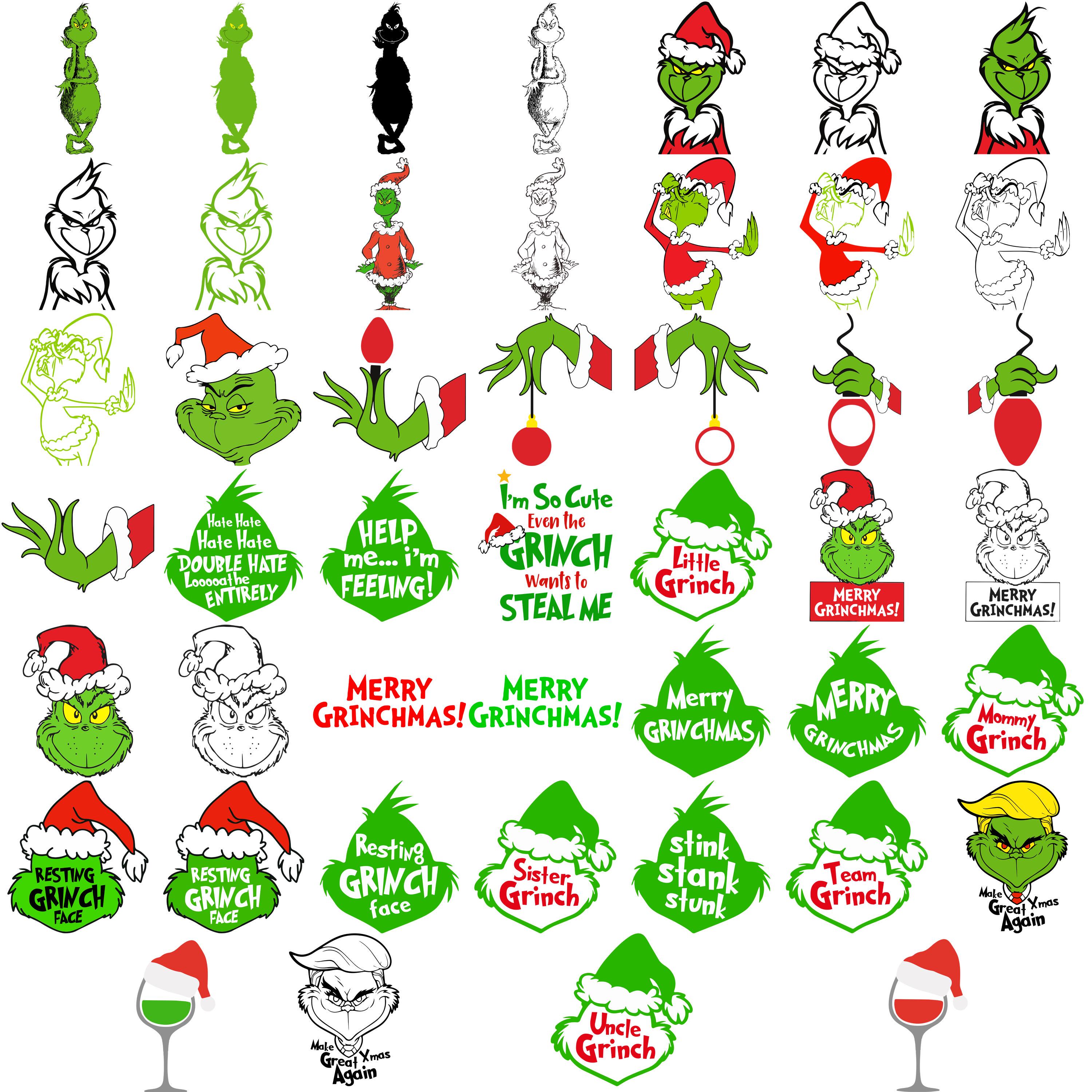 Mega Bundle PNG SVG Grinch Christmas | Grinch Png & Svg| Christmas ...